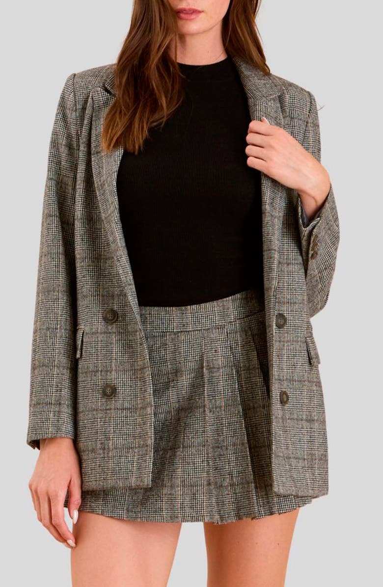 Blu Pepper Plaid Double Breasted Blazer | Nordstromrack