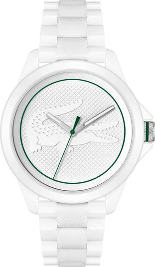 Lacoste Le Croc Ceramic Bracelet Watch, 43mm | Nordstrom