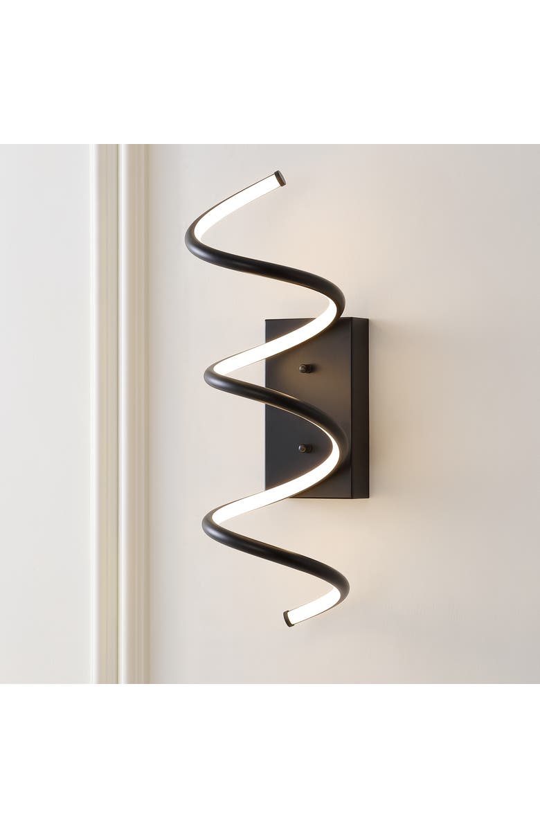 JONATHAN Y Scribble Modern Metal Integrated LED Vanity Light Sconce ...