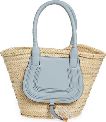 Chloé Medium Marcie Panier Woven Palm Basket Tote | Nordstrom