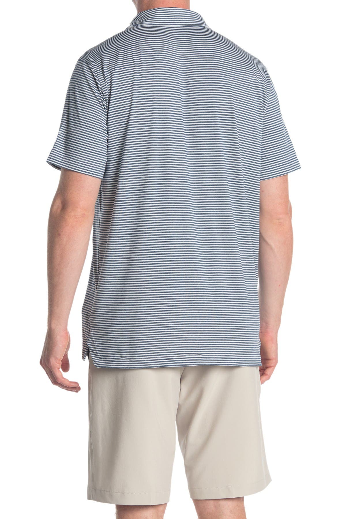 PUMA Caddie Green Stripe Golf Polo | Nordstromrack