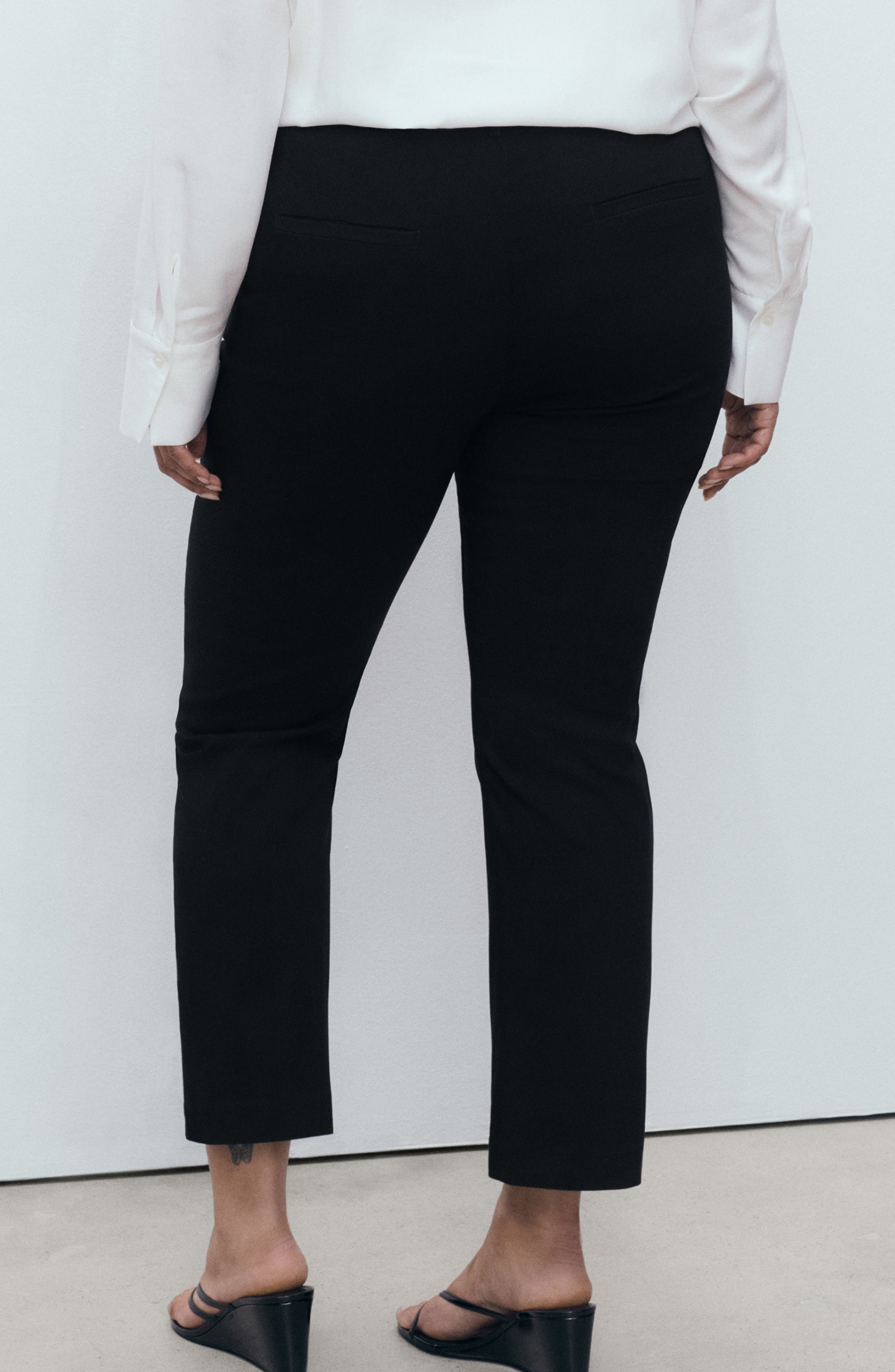 MANGO Ankle Straight Leg Pants | Nordstrom