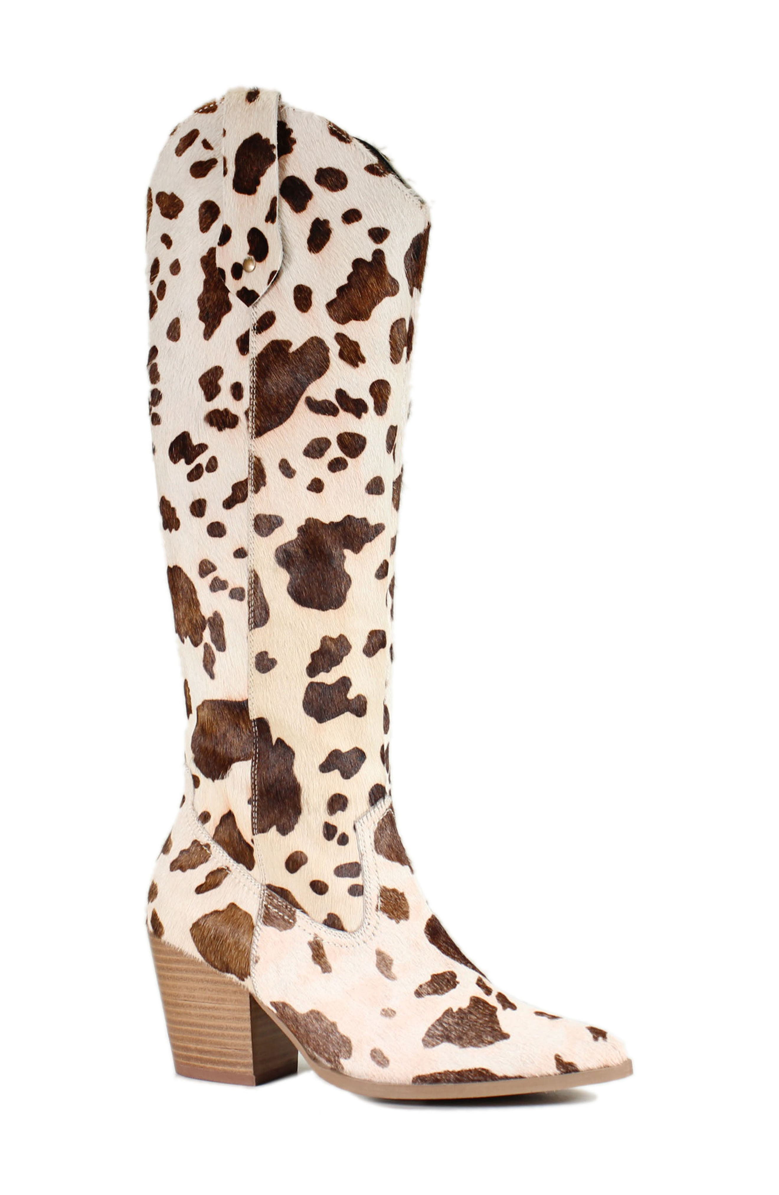 Diba True Corner Brook Genuine Calf Hair Knee High Boot (Women) | Nordstrom