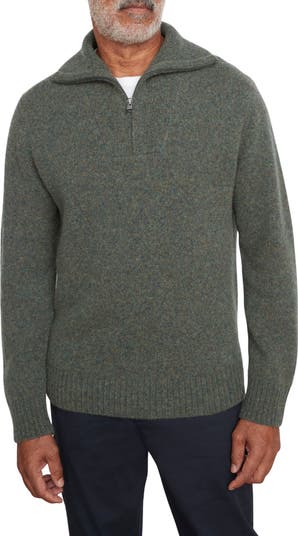 Vince Mélange Wool Blend Quarter Zip Sweater | Nordstrom