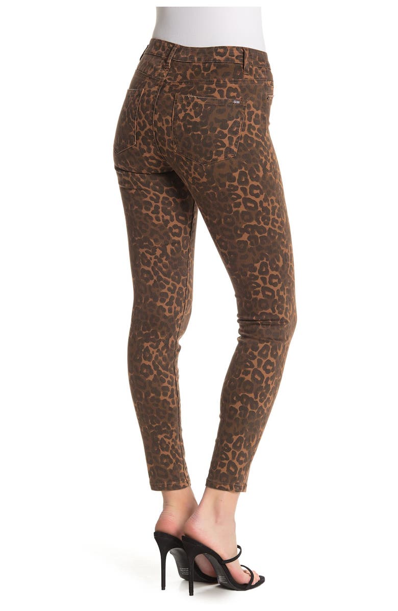 Tractr Julie High Rise Leopard Skinny Jeans | Nordstromrack