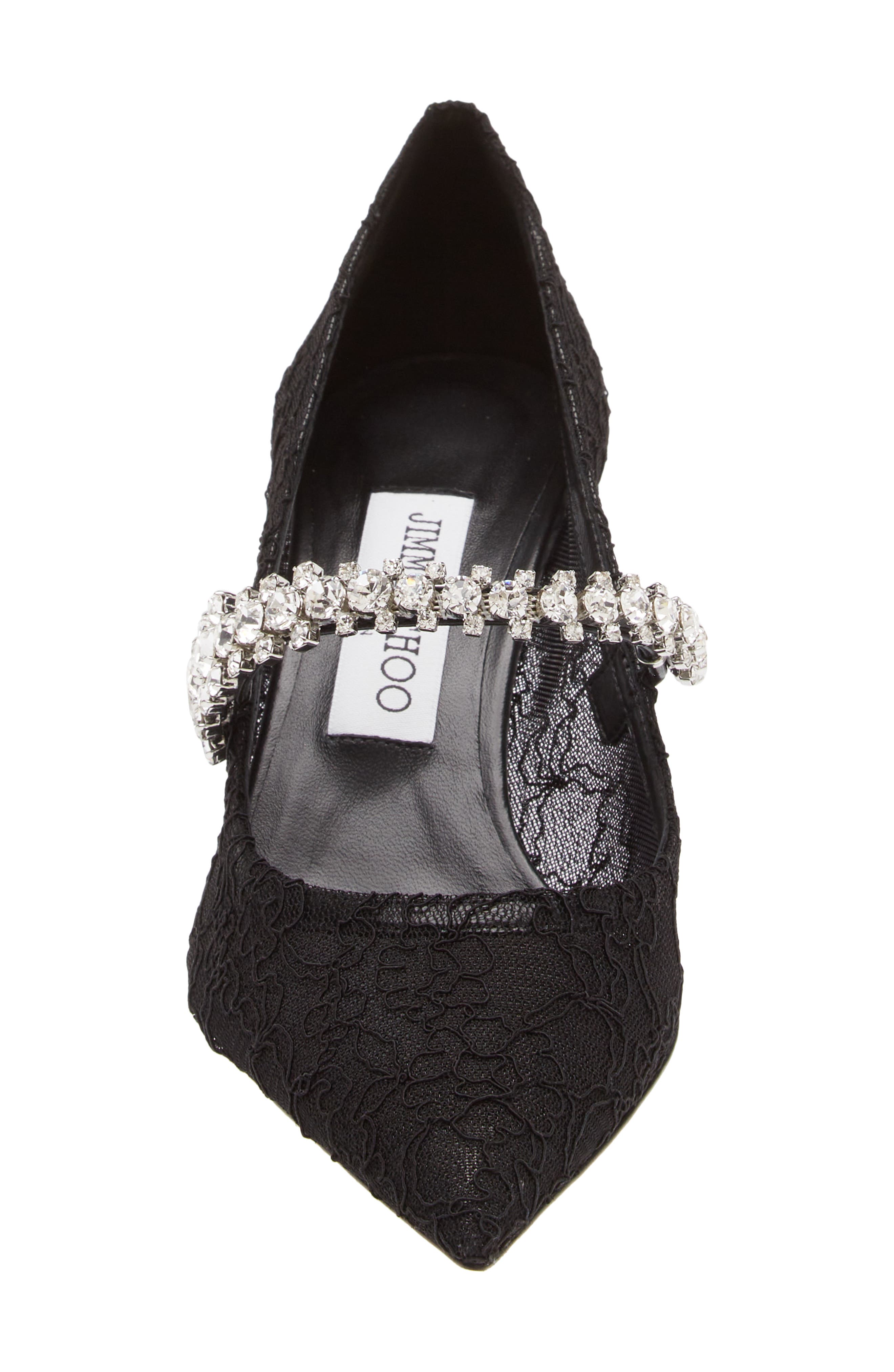 Jimmy Choo Bing Crystal Embellished Pointed Toe Mary Jane Pump (Women ...