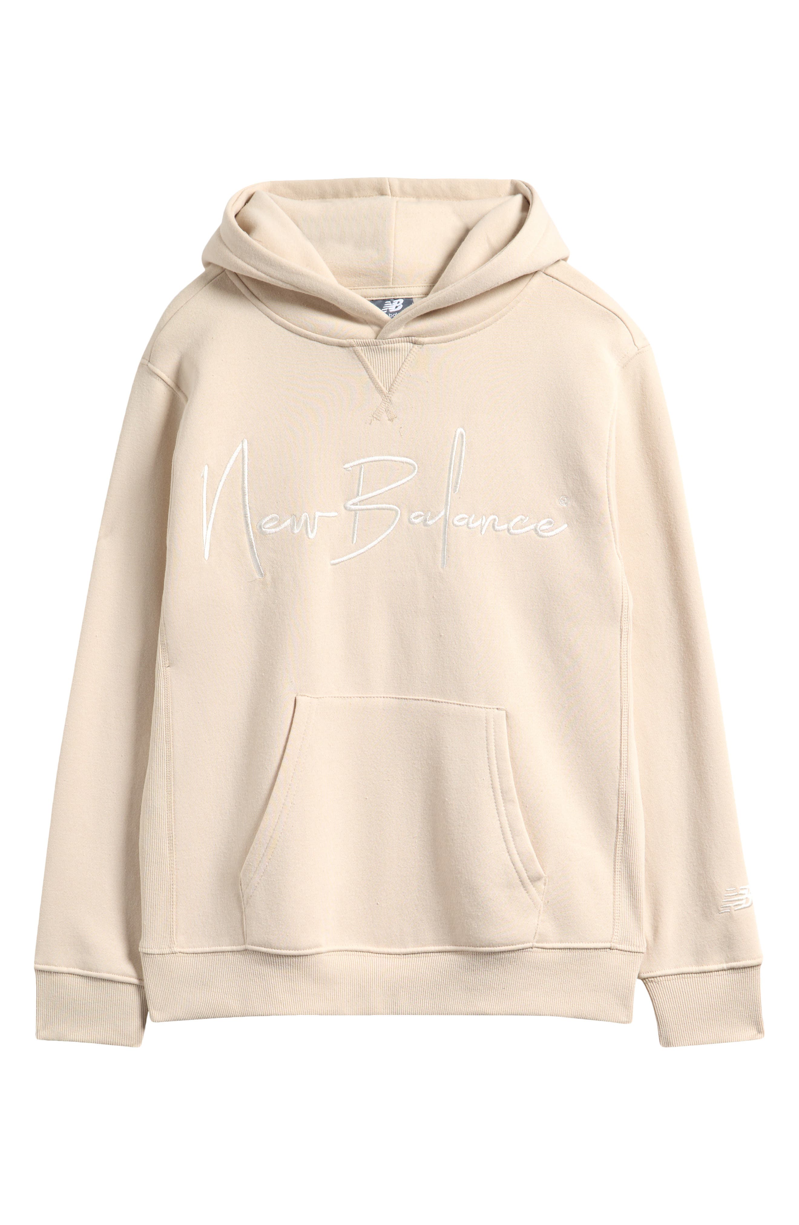 New Balance Kids' Embroidered Logo Fleece Hoodie | Nordstrom