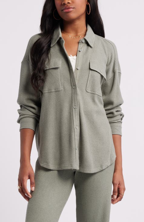 Women's Green Button Up Tops | Nordstrom
