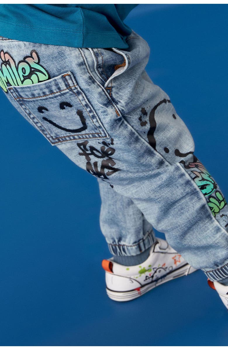 NEXT Kids' Graffiti Denim Joggers | Nordstromrack