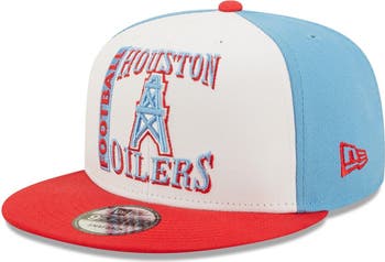 New Era Men's New Era White/Red Houston Oilers Gridiron Classics Retro ...