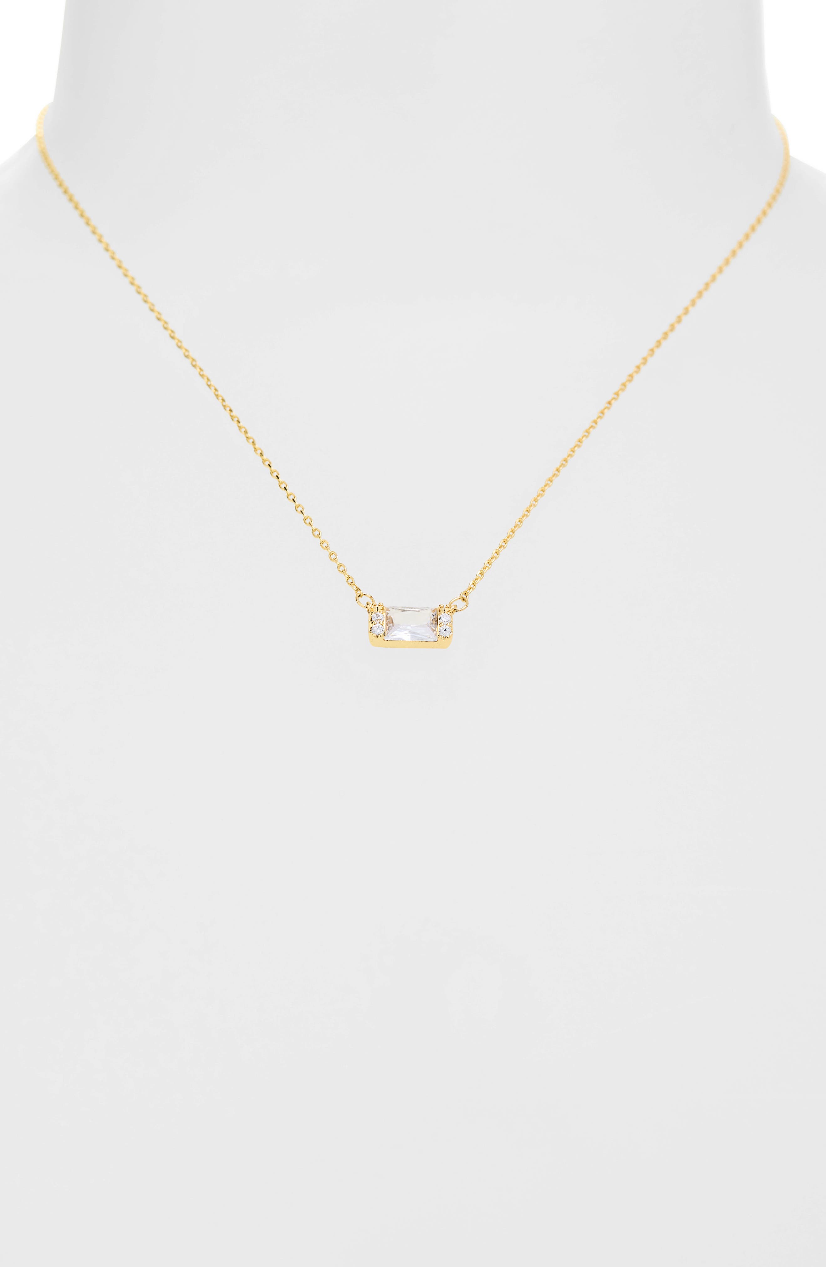 Leith Stone Drop Necklace & Stud Earrings Set | Nordstromrack