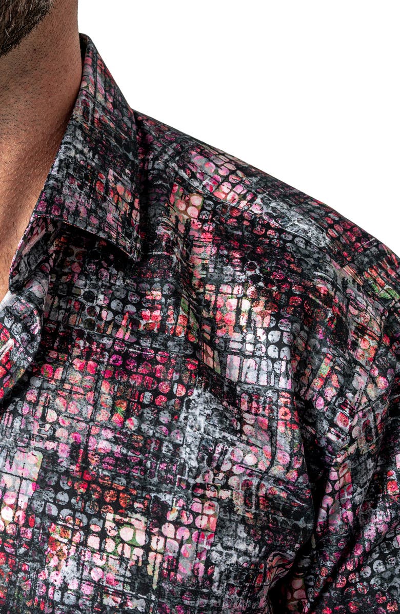 Maceoo Fibonacci Pink Bubbles Cotton Button-Up Shirt | Nordstromrack