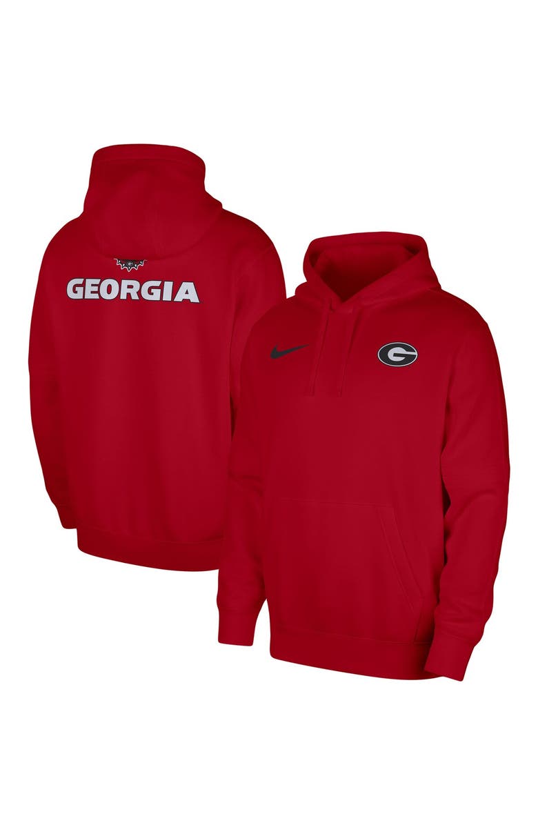 Nike Men's Nike Red Georgia Bulldogs Club Pullover Hoodie | Nordstrom