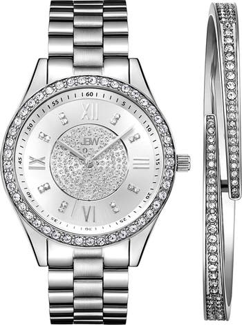 JBW Mondrian Diamond Bracelet Watch & Bangle Set, 37mm | Nordstromrack