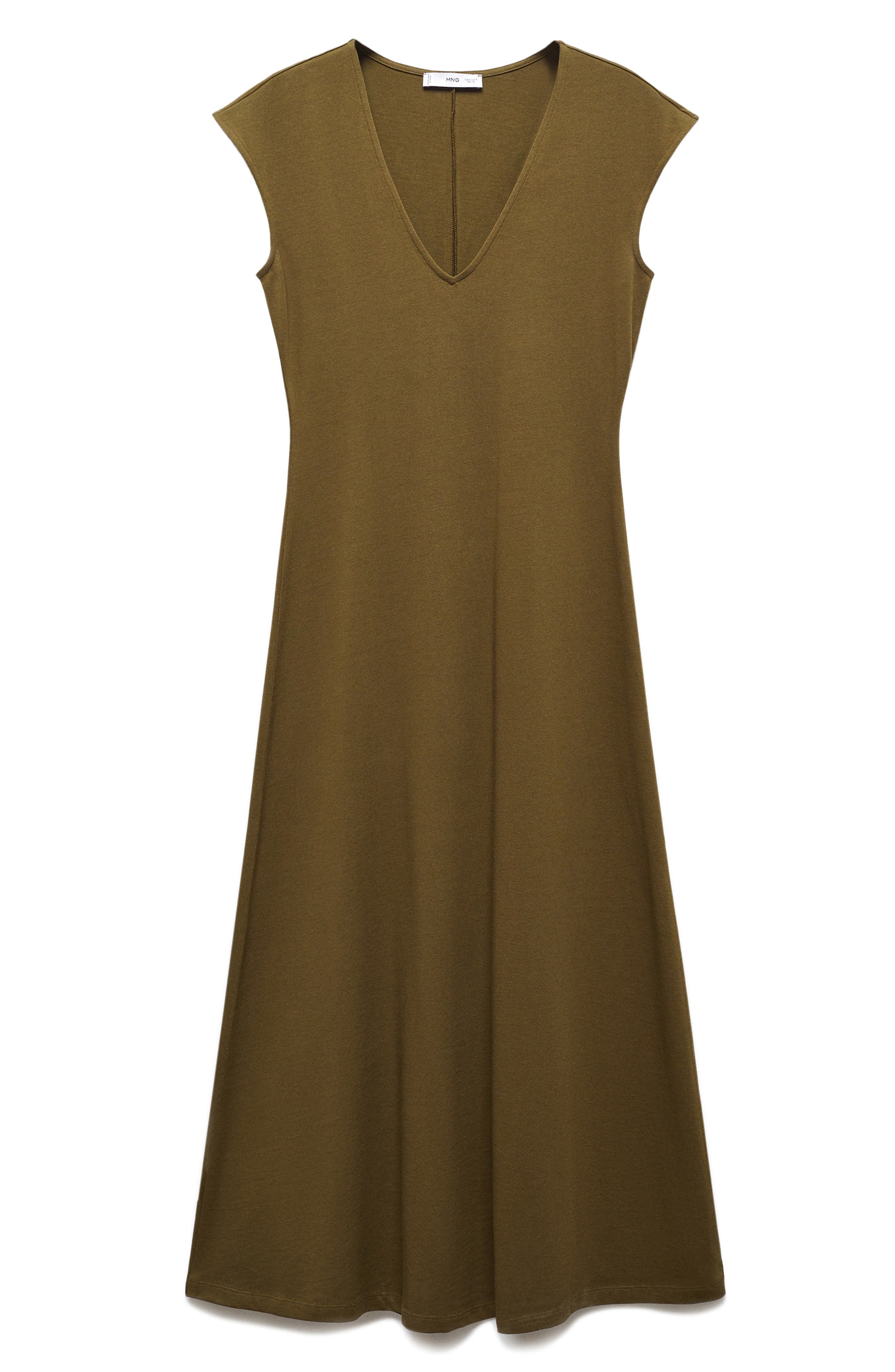 MANGO Cotton Knit Midi Dress | Nordstrom