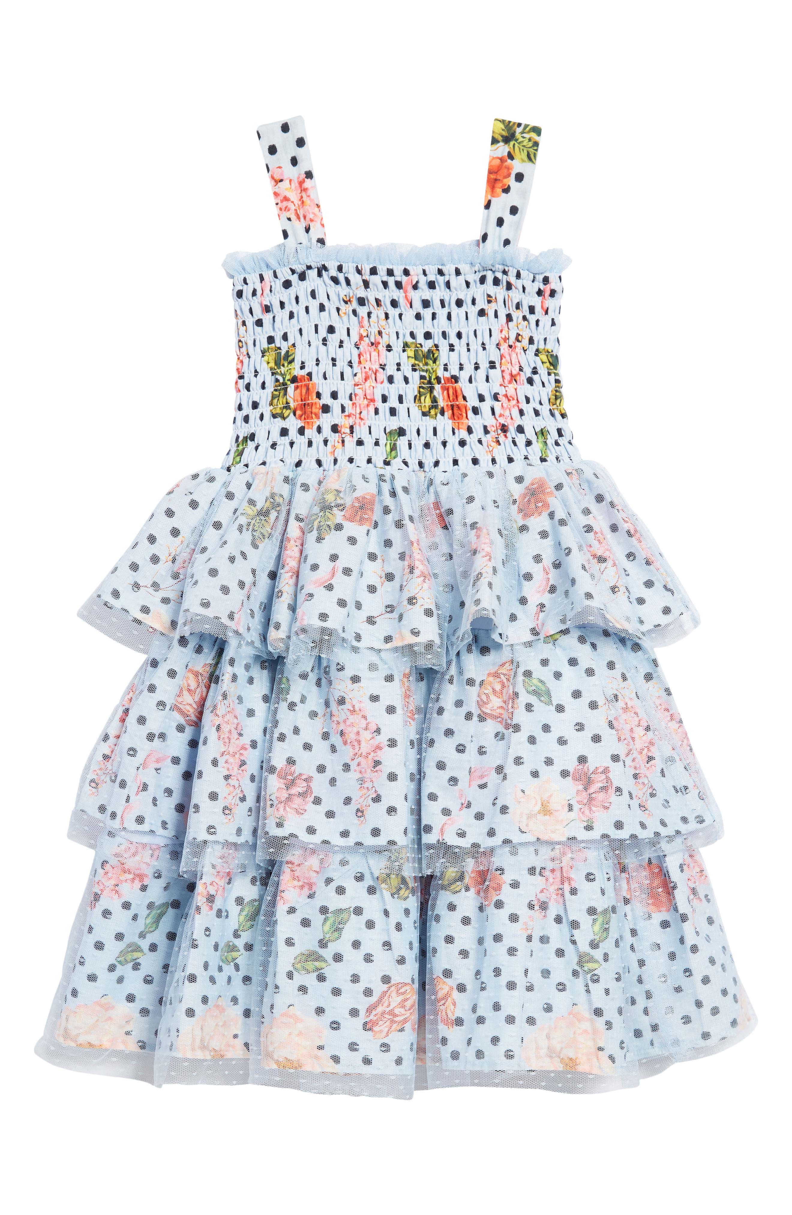 Marchesa Kids' Tiered Polka Dot Dress | Nordstromrack