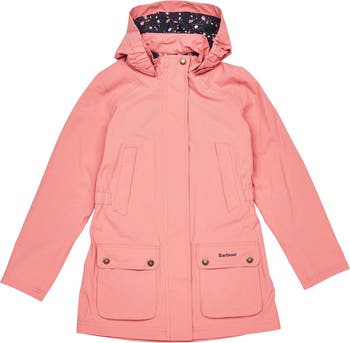 Barbour Kids' Clyde Waterproof Rain Jacket with Removable Hood ...