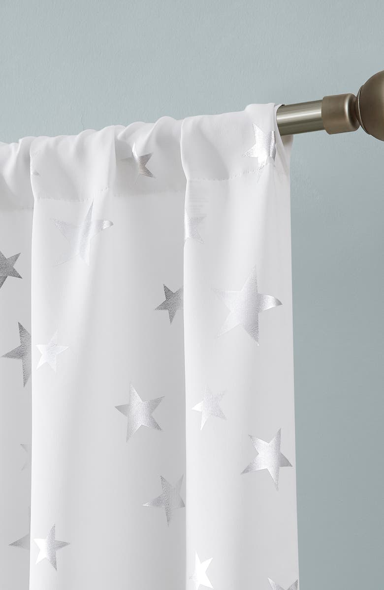 VCNY HOME Set of 2 Jacob Star Foil Panel Darkening Curtain Panels ...