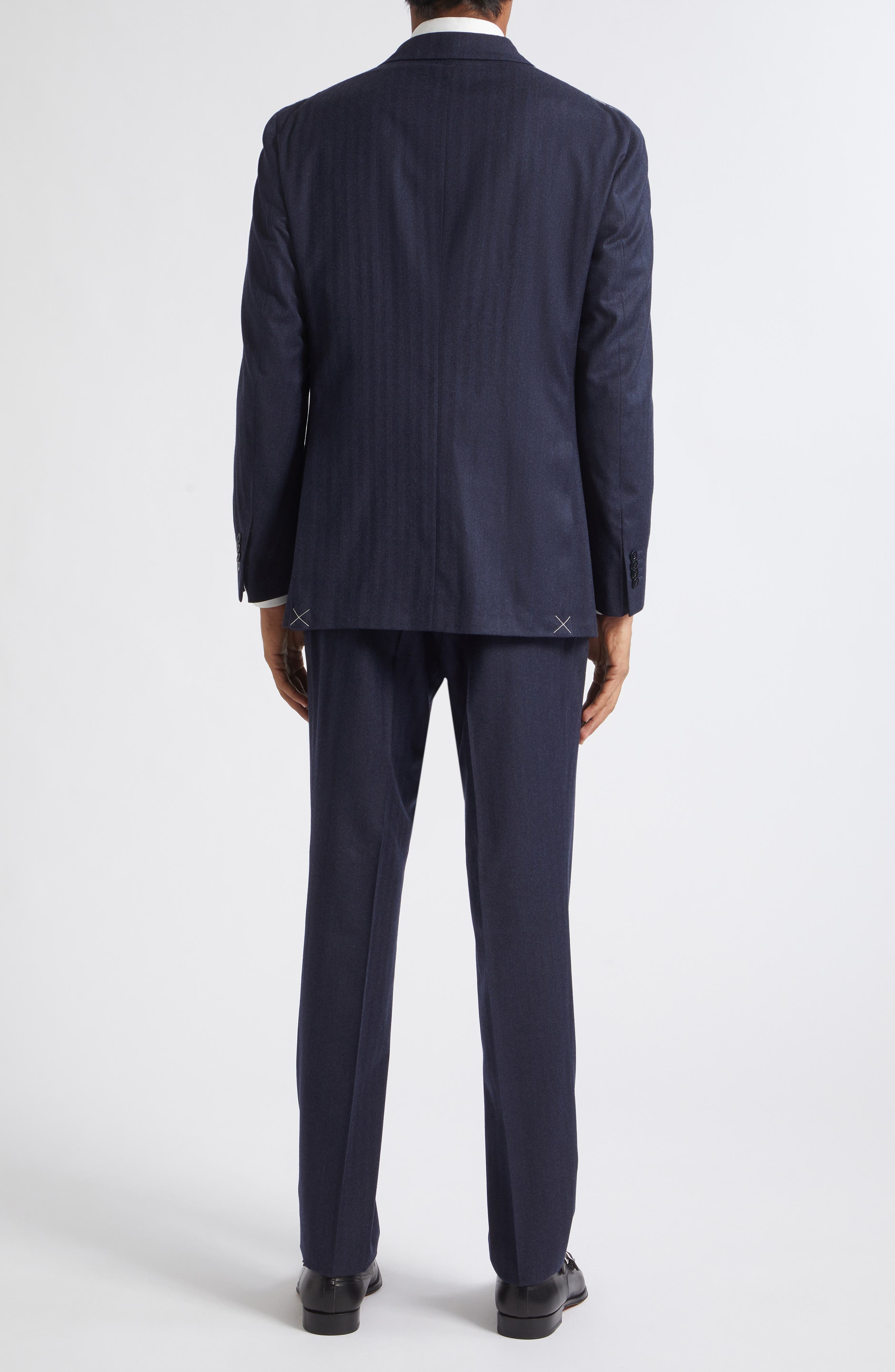 Boglioli Micro Herringbone Wool and Silk Suit (Men) | Nordstrom