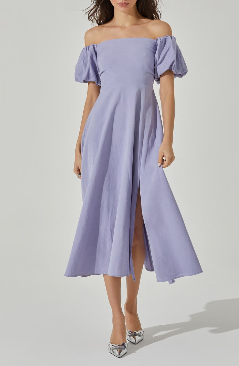 ASTR the Label Off the Shoulder A-Line Dress | Nordstrom