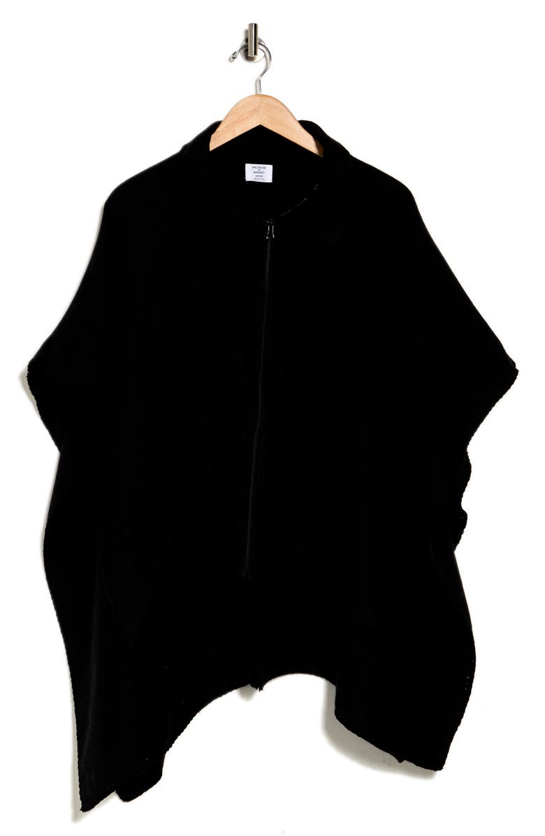 Melrose and Market Zip Front Poncho | Nordstromrack