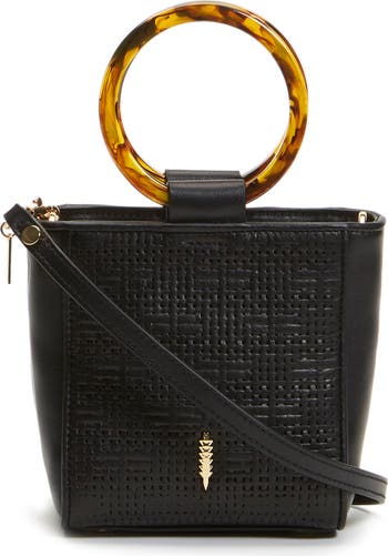 Thacker Mini Le Bucket Tortoiseshell Ring Handle Leather Bag | Nordstrom