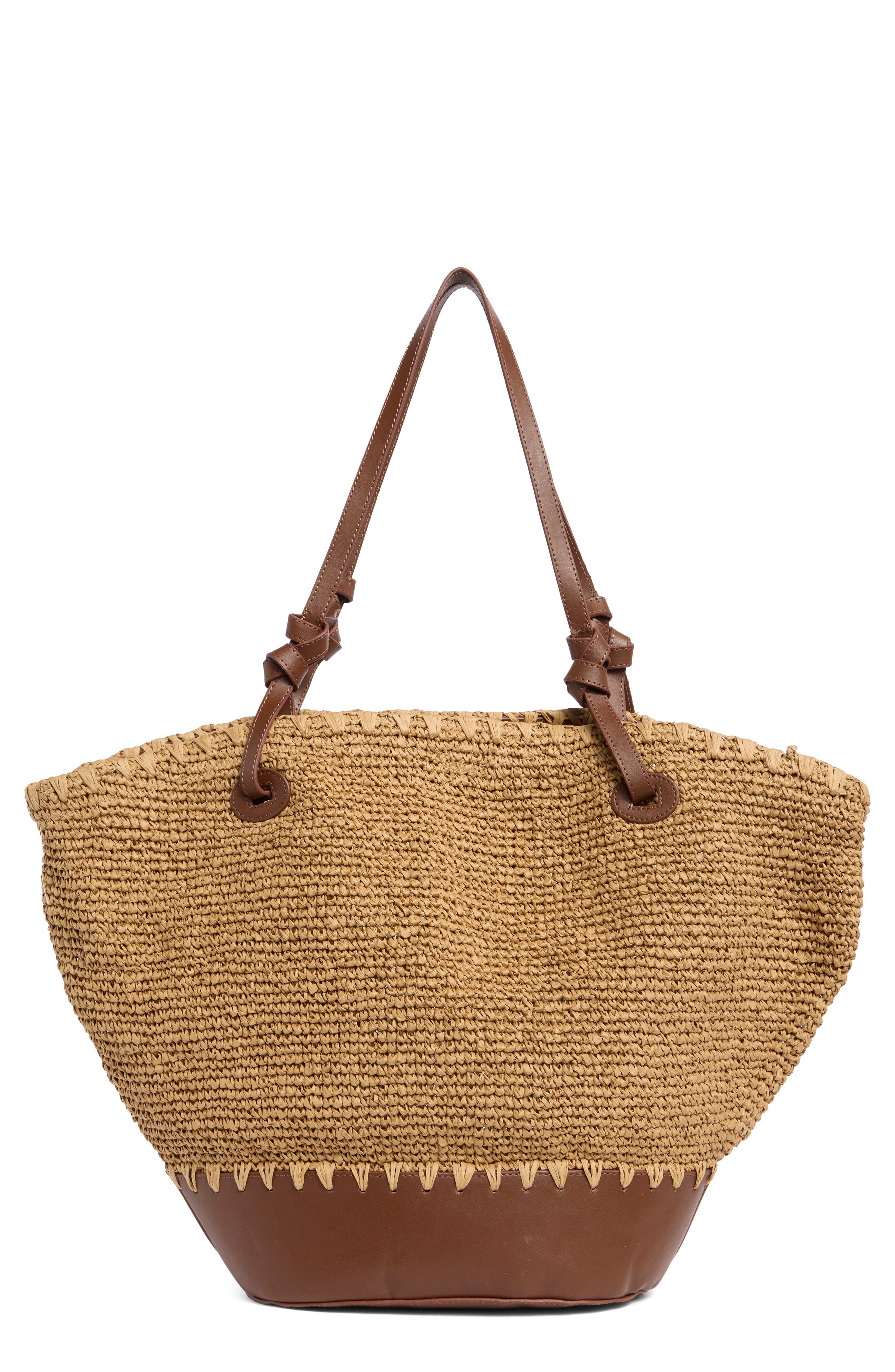 Curved Straw Tote Bag (Women) | Nordstromrack