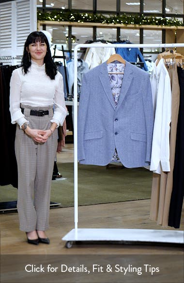 Etro Roma Jersey Cotton & Linen Herringbone Sport Coat | Nordstrom