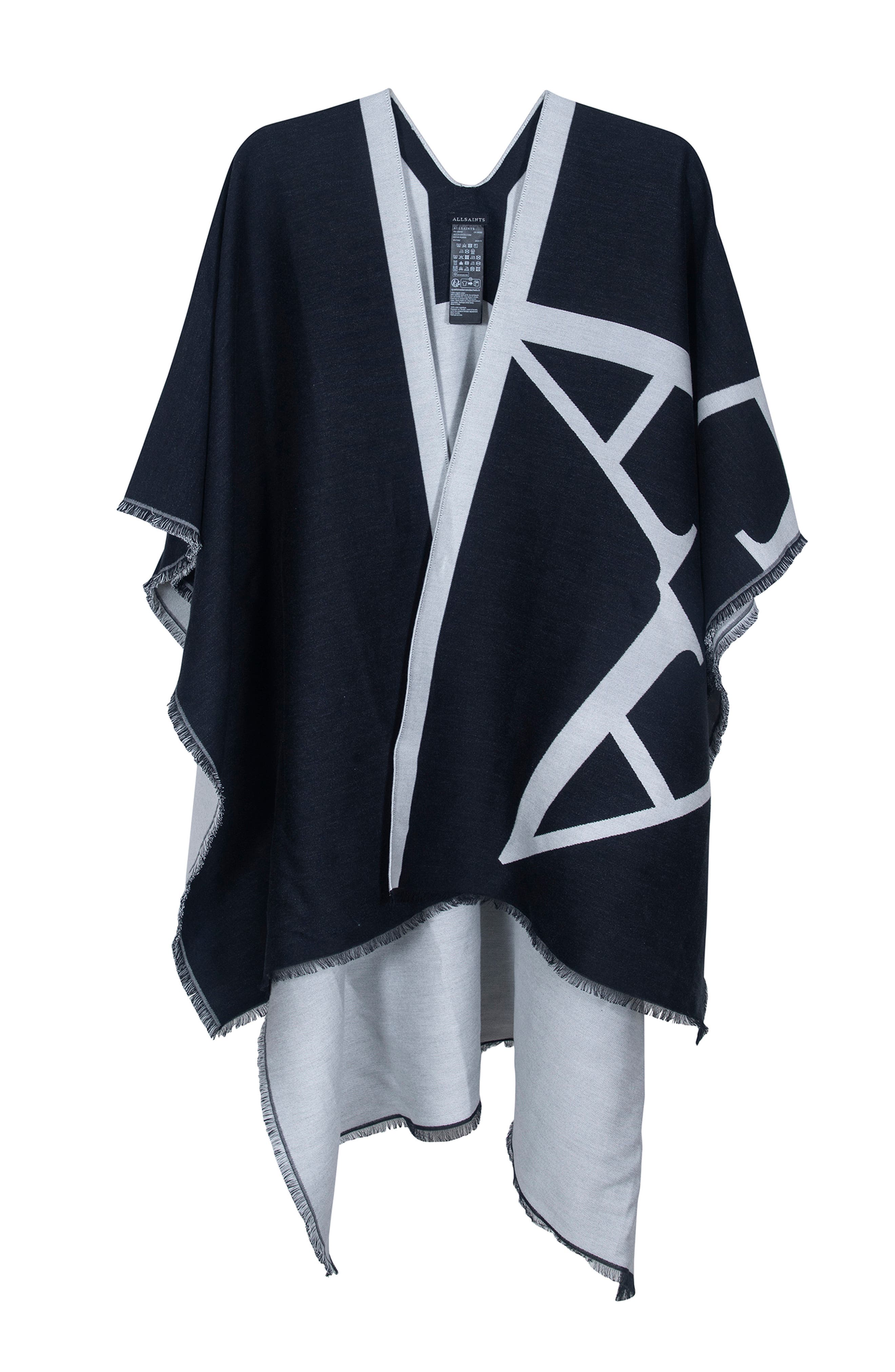 AllSaints A-Star Logo Ruana | Nordstromrack