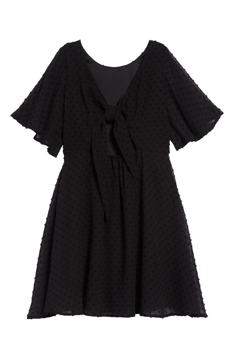 Ava & Yelly Swiss Dot Skater Dress | Nordstrom