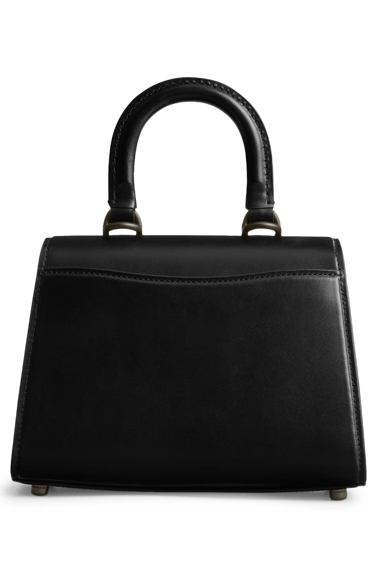 COACH Black Collection Luxe Leather Top Handle Bag | Nordstrom