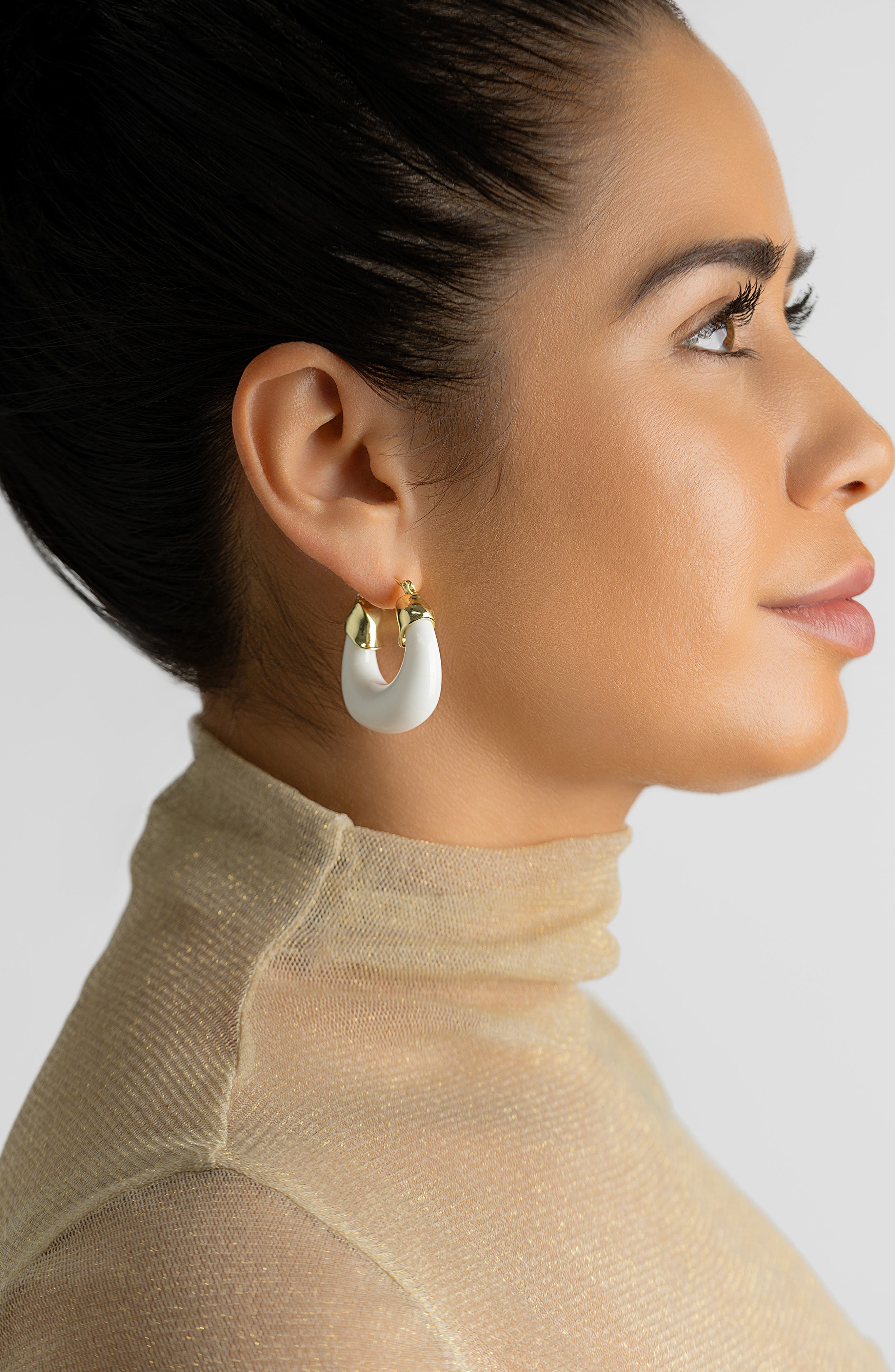 Adornia Lucite® Boxy Hoop Earrings | Nordstromrack