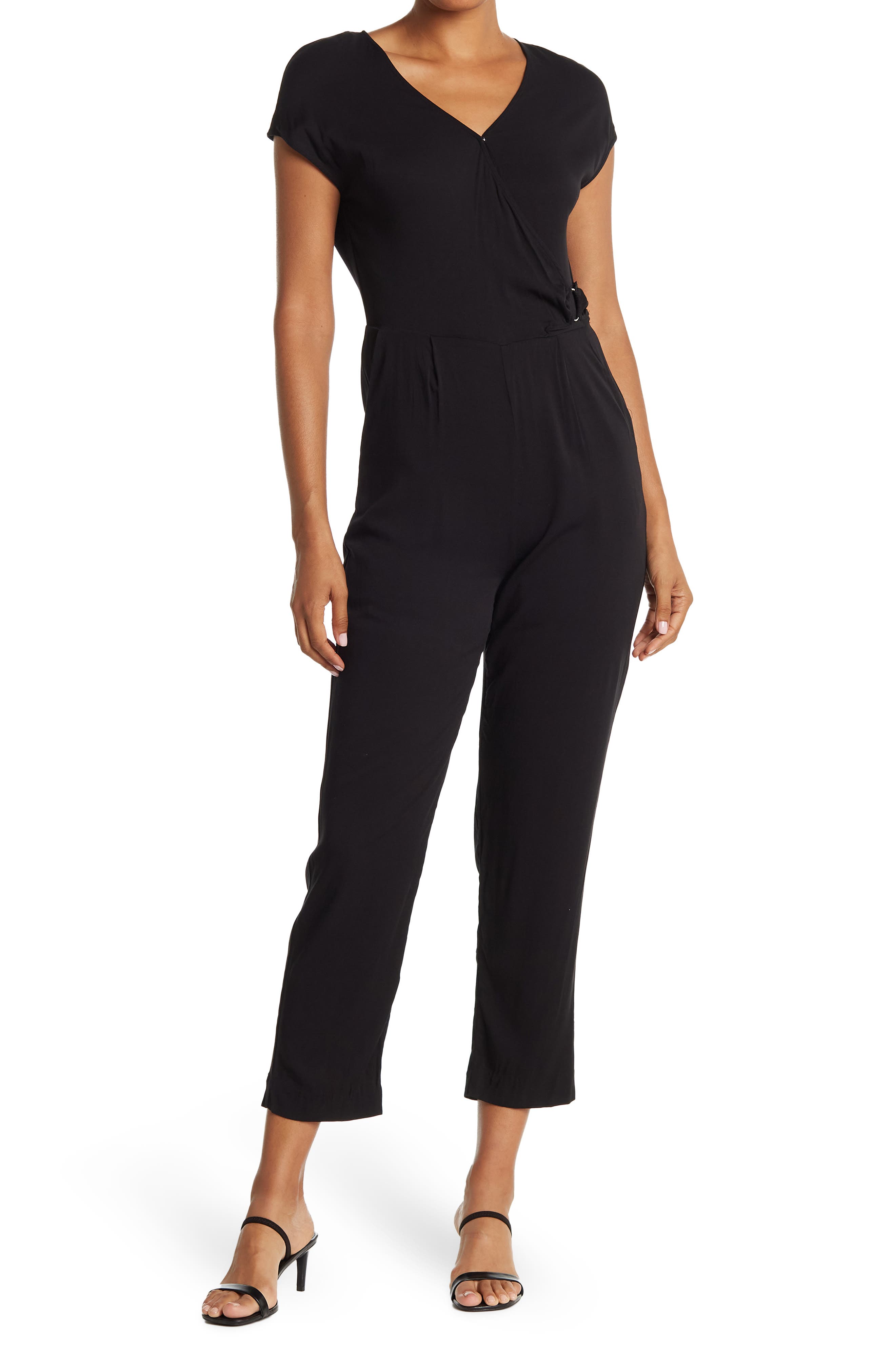 Sharagano Cap Sleeve Challis Jumpsuit | Nordstromrack