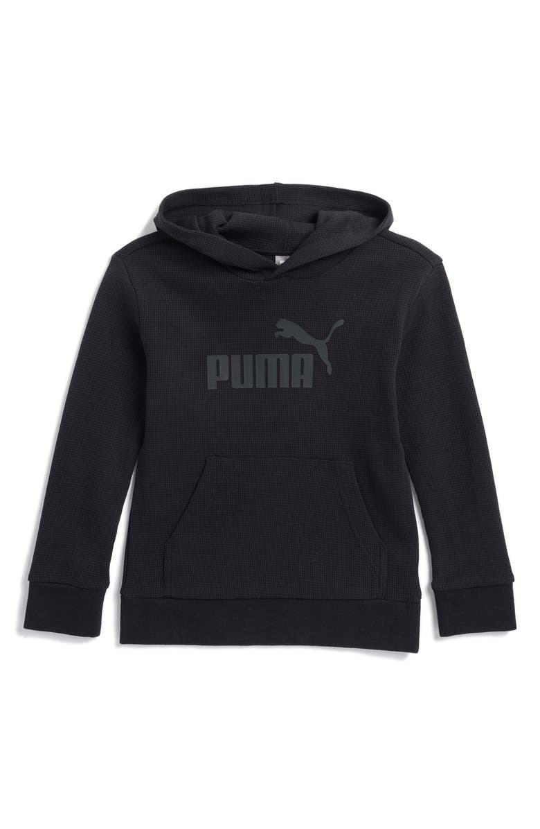 PUMA Kids' Vibe Check Cotton Waffle Knit Hoodie | Nordstromrack