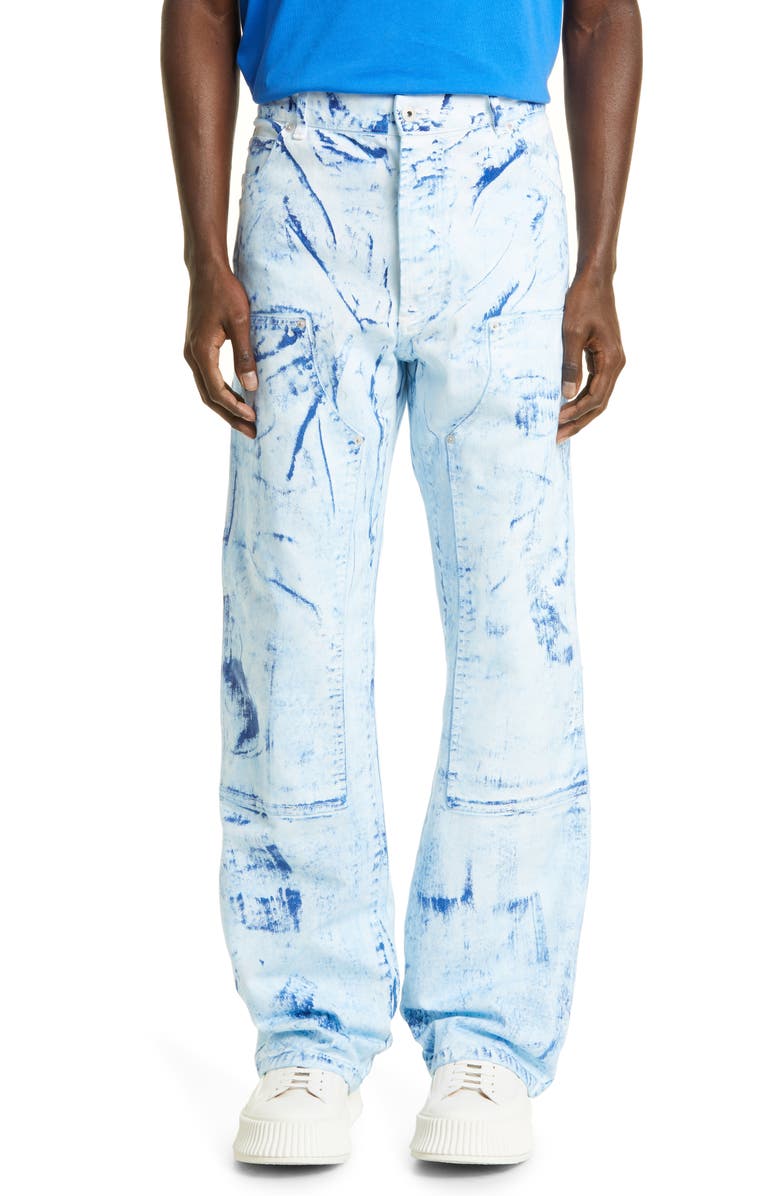 Heron Preston Overdye Spray Canvas Carpenter Jeans | Nordstrom