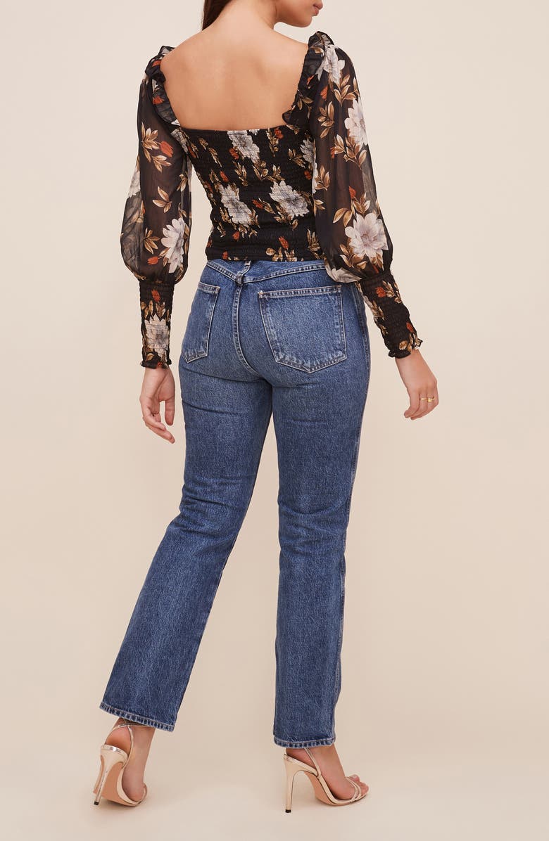 ASTR the Label Ruched Square Neck Top | Nordstrom