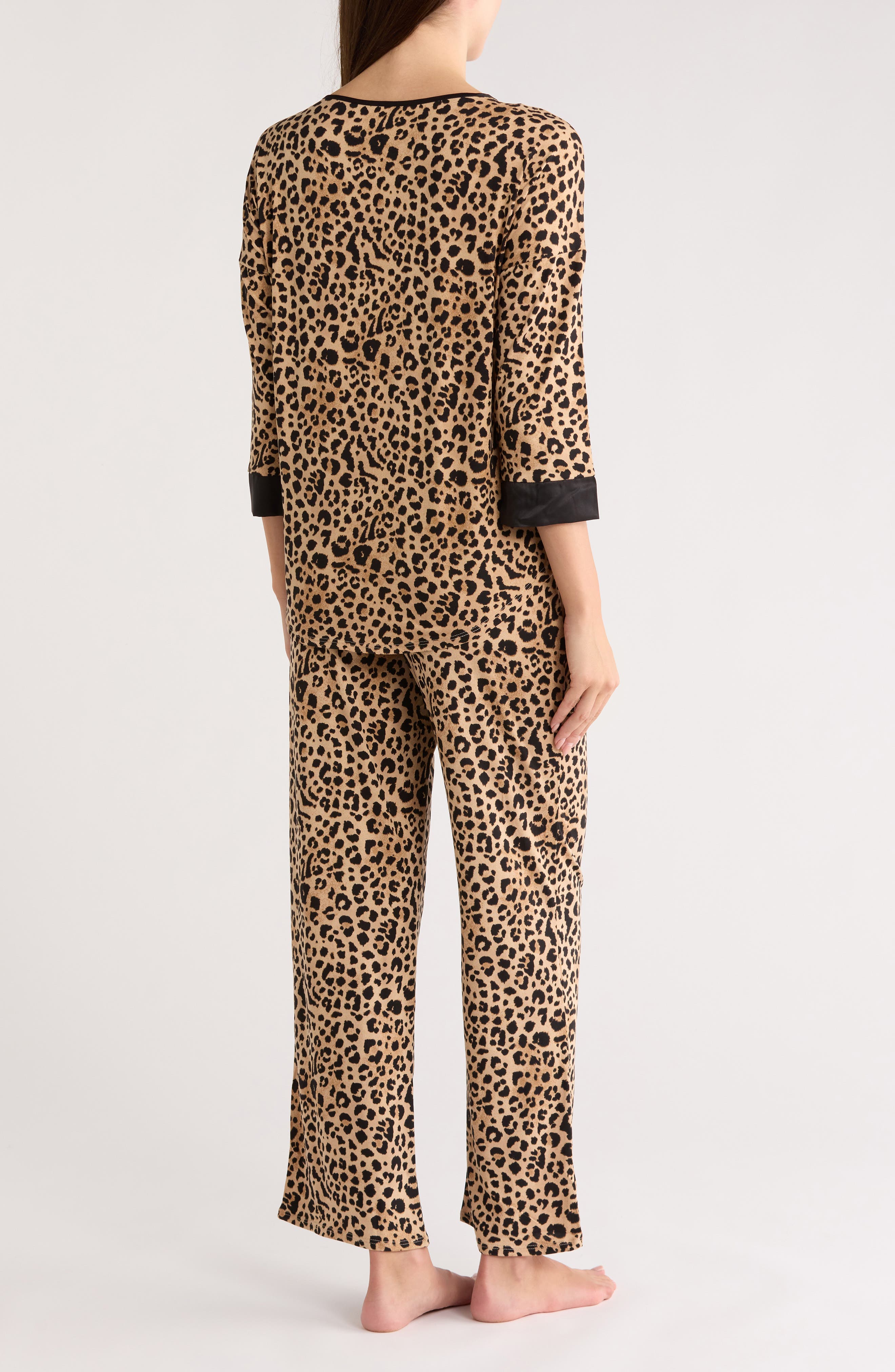 Natori Leopard Print Top & Pants Pajamas | Nordstromrack