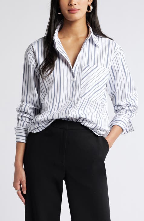 Women's Button-Up Striped Tops | Nordstrom