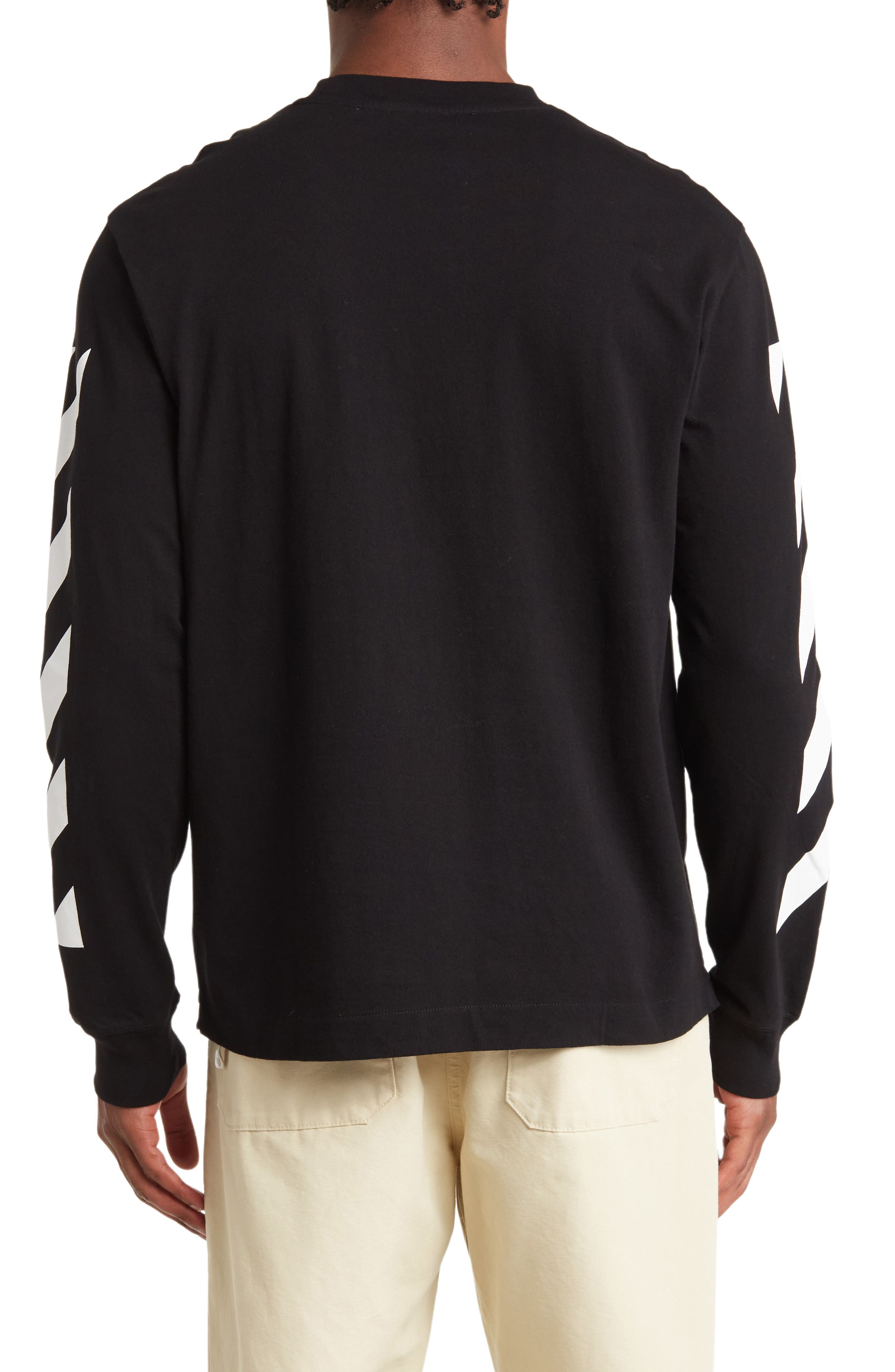 Off-White Diagonal Helvetica Long Sleeve pullover | Nordstromrack