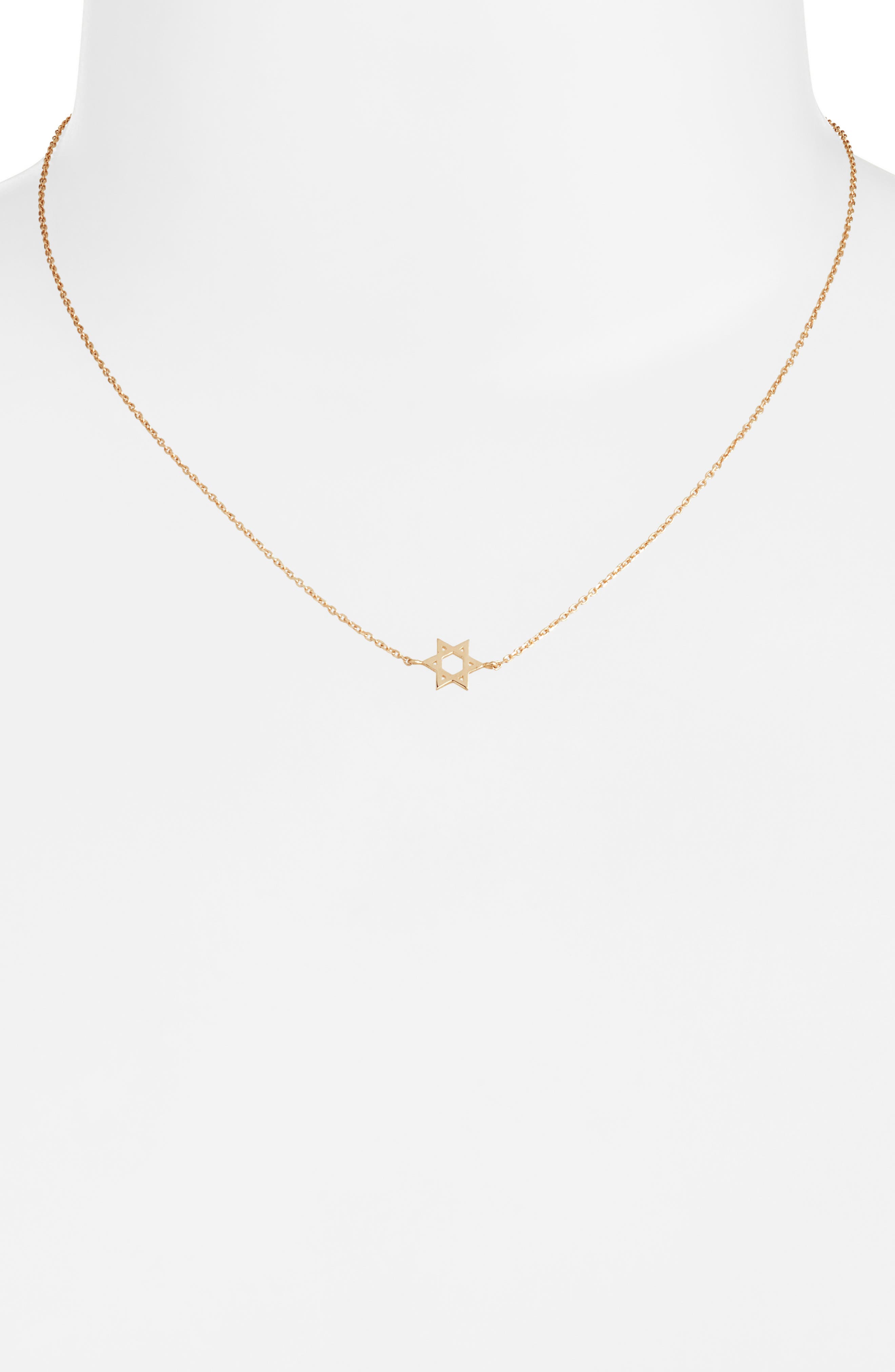 Anzie Love Letter Star of David Magen David Adom Necklace | Nordstrom