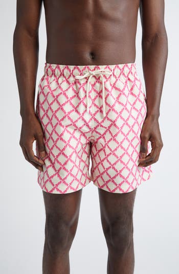 Palm Angels Net Logo Swim Trunks | Nordstrom
