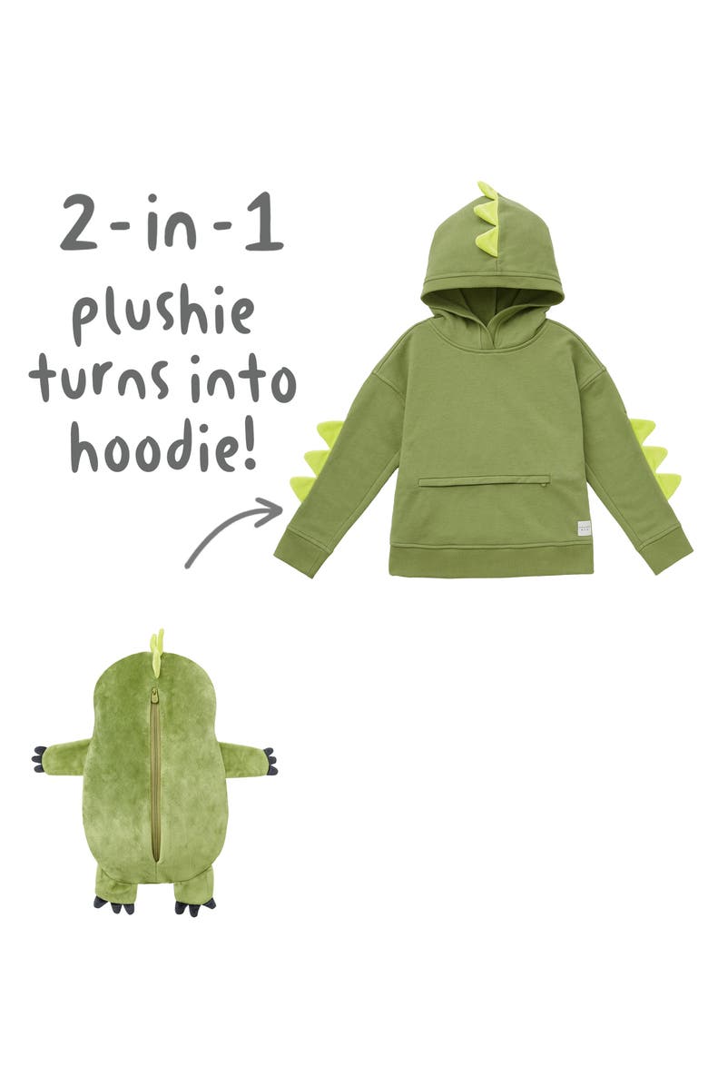 Cubcoats Kids' Dayo the Dinosaur 2-in-1 Stuffed Animal Hoodie ...