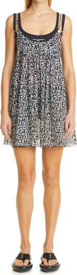 Stella McCartney Graffiti Logo Cover-Up Dress | Nordstrom