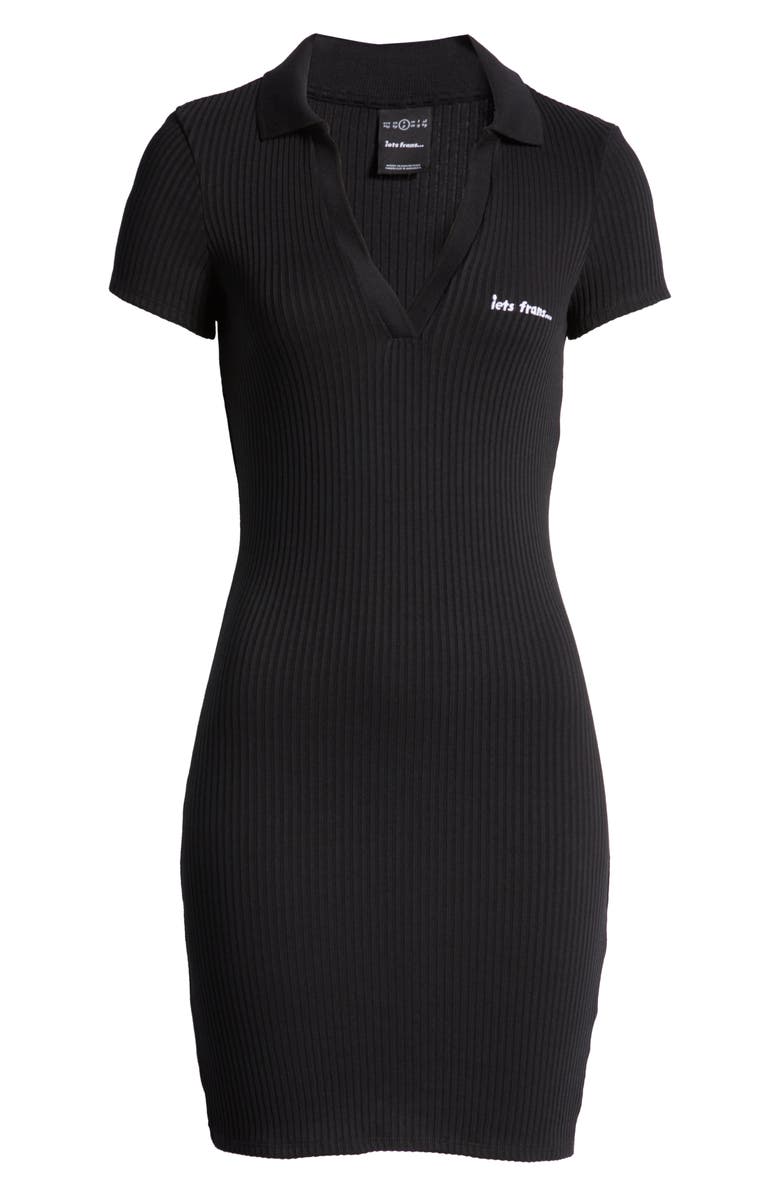 Iets Frans Ribbed Polo Minidress | Nordstromrack