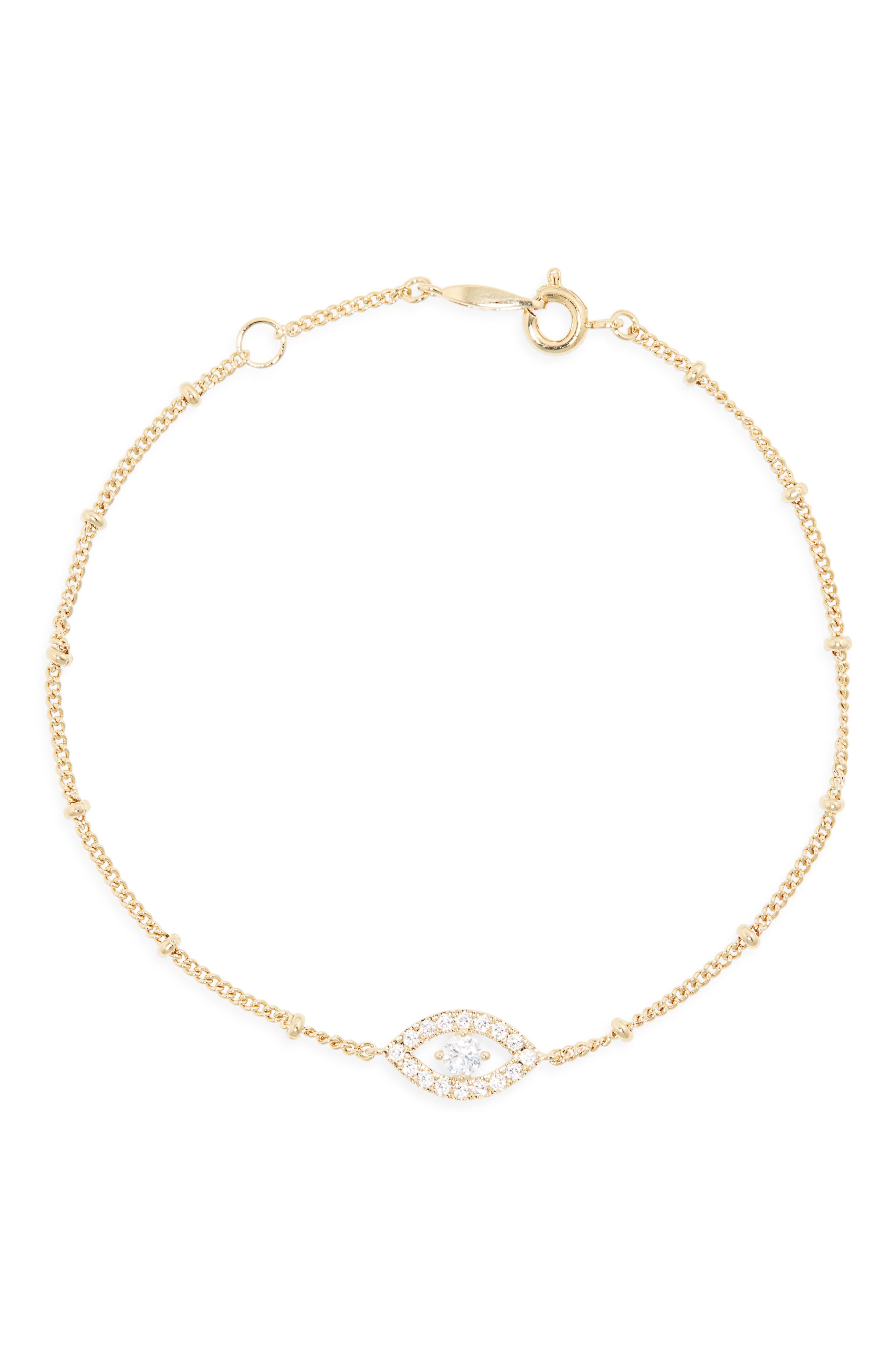 Nadri Pavé CZ Evil Eye Line Bracelet | Nordstromrack