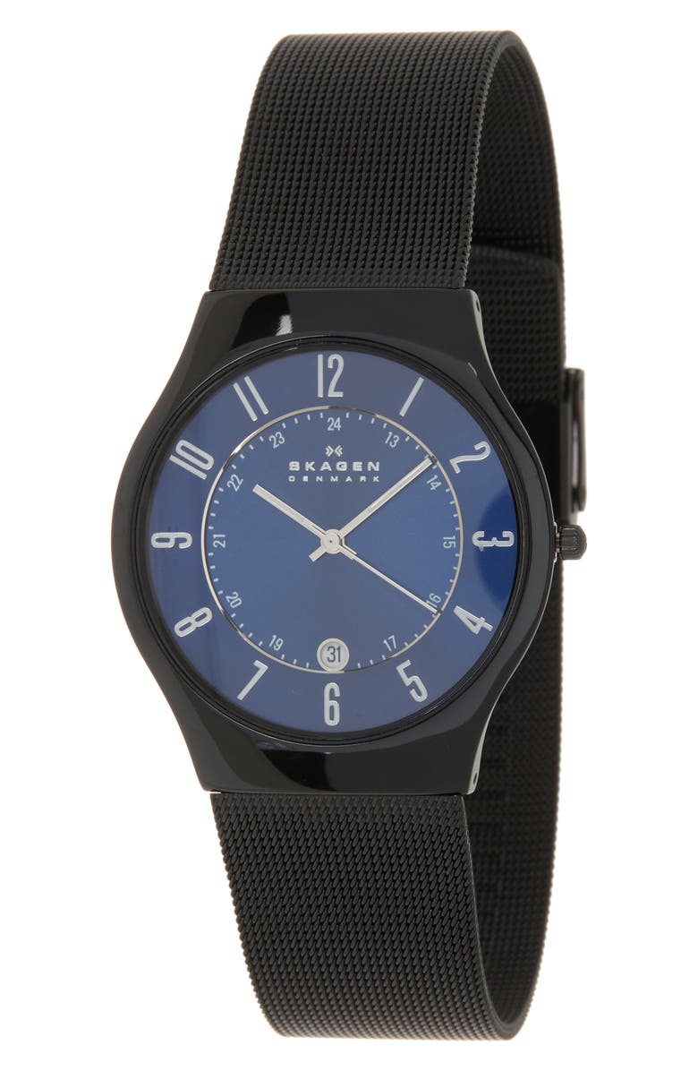Skagen Sundby Titanium Mesh Strap Watch, 37mm | Nordstromrack