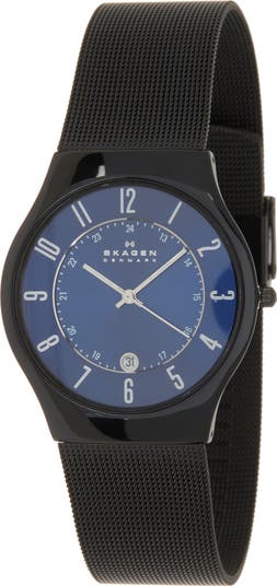 Skagen Sundby Titanium Mesh Strap Watch, 37mm | Nordstromrack