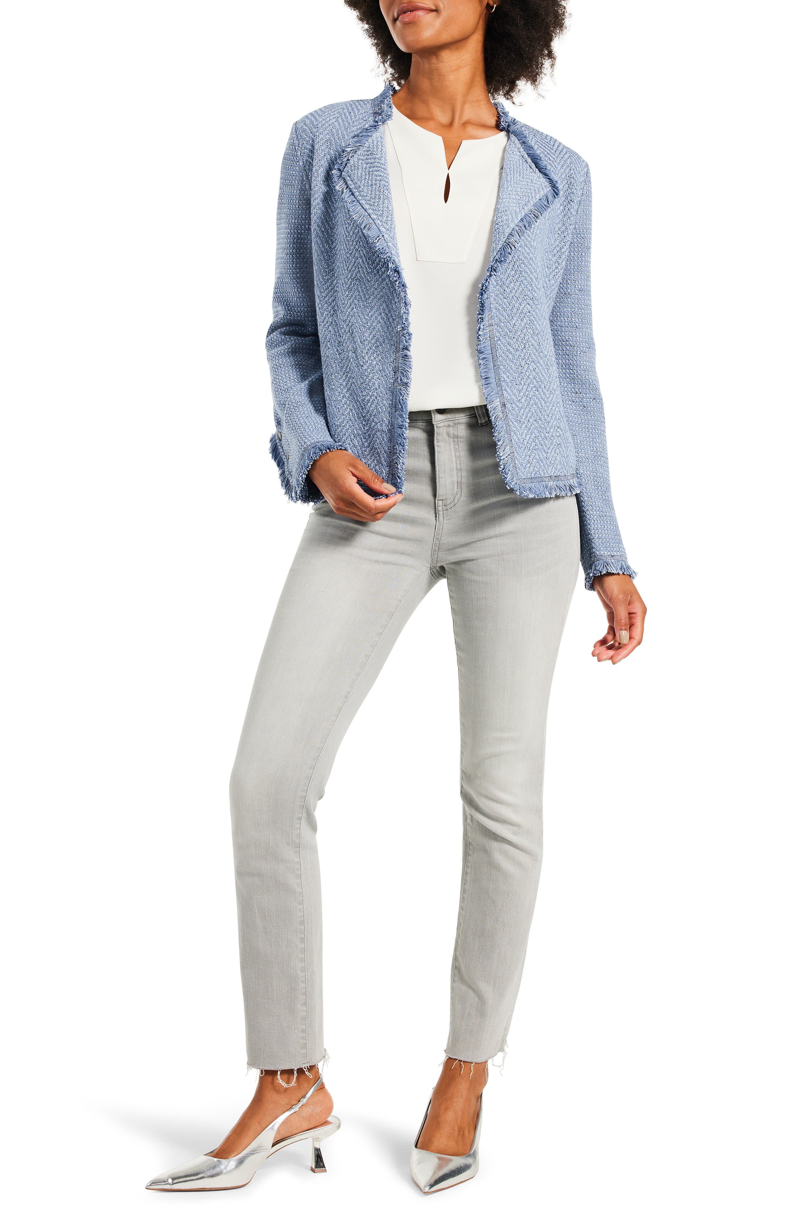 NIC+ZOE Fringe Mix Jacket | Nordstromrack