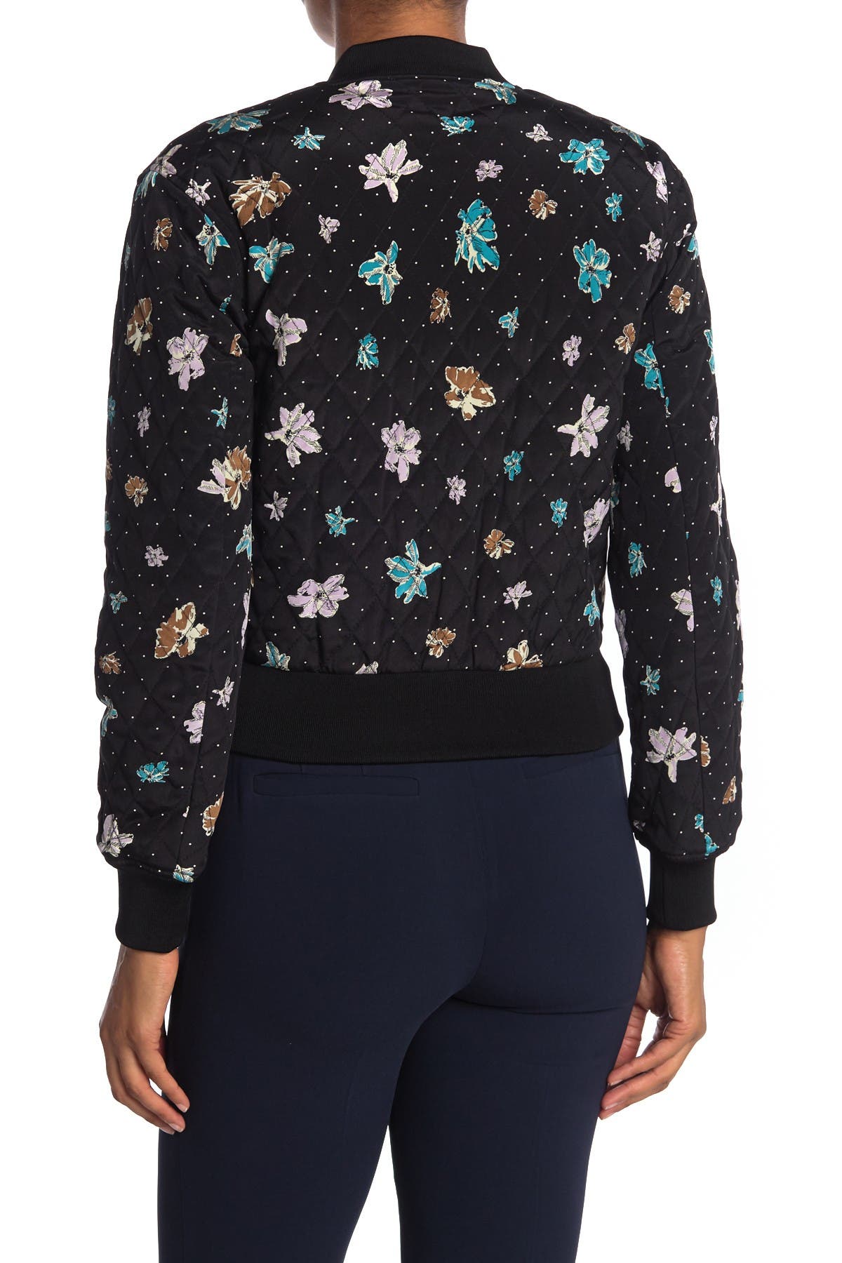 Diane von Furstenberg Caitlyn Printed Silk Bomber Jacket | Nordstromrack