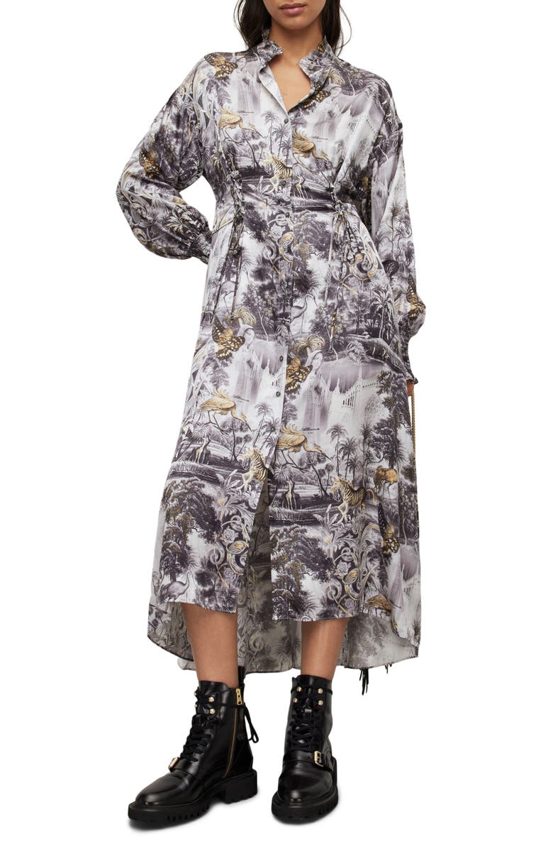 AllSaints Amber Beverly Midi Dress | Nordstromrack